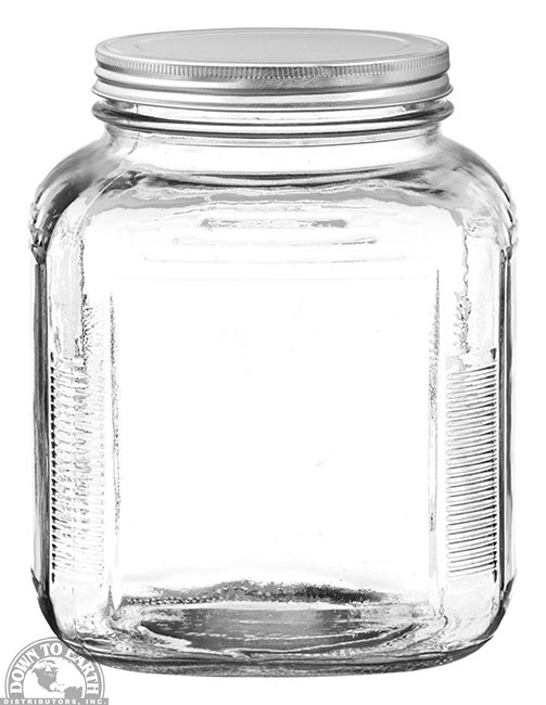 Cracker Jar 1gal Chrome Lid | Down to Earth Distributors Inc.