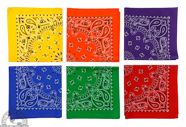Bandana Primary Colors Assort. | Down to Earth Distributors Inc.