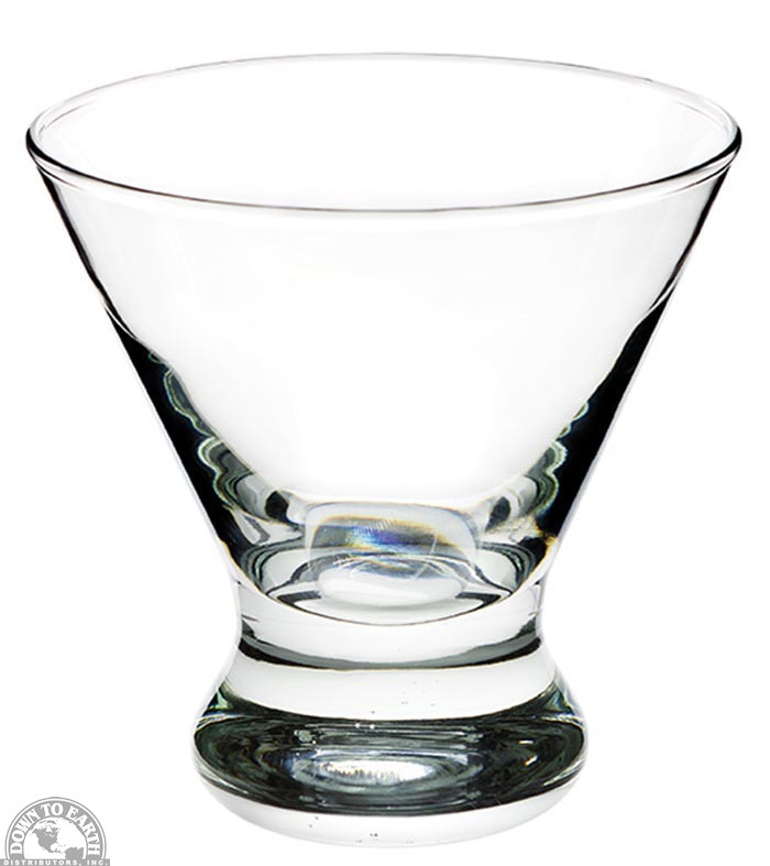 Cosmo Glass 8oz Clear | Down to Earth Distributors Inc.