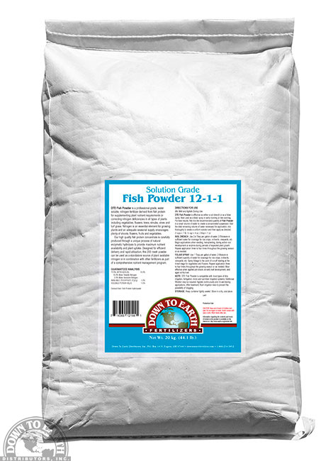 Fish Powder 12-1-1 20kg | Down to Earth Distributors Inc.