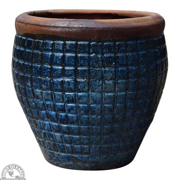 Rustic Waffle Pot Blue S/3 | Down to Earth Distributors Inc.