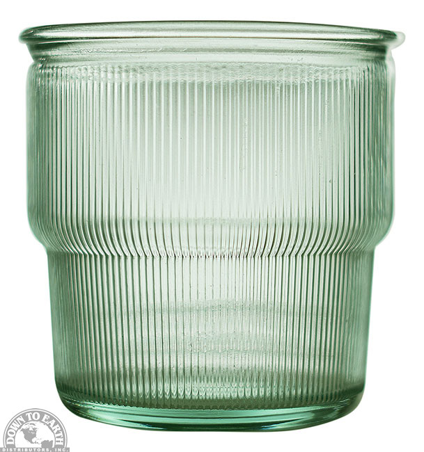 Stackable 10oz Glass Green | Down to Earth Distributors Inc.