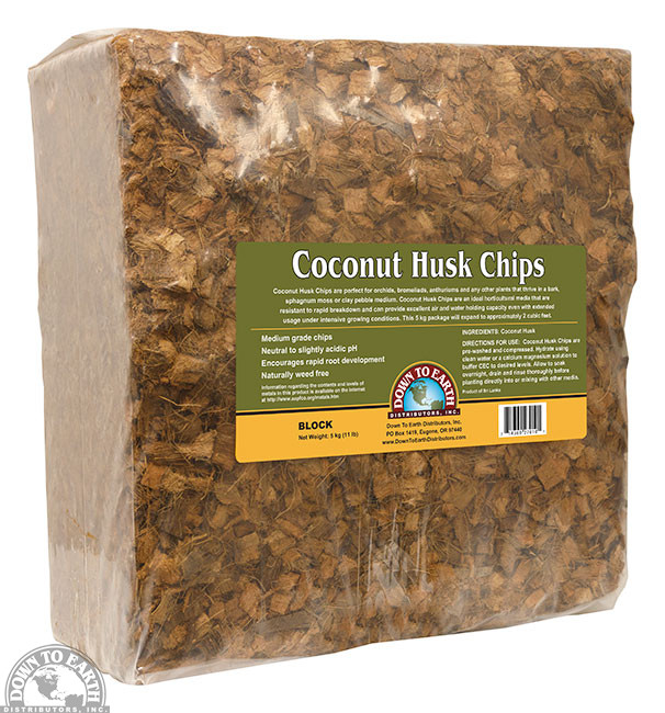Coir Husk Chips Block 4.5kg *n | Down to Earth Distributors Inc.