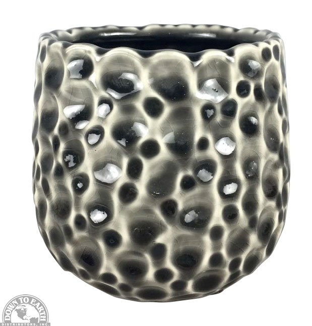 Coral Pot 3" Crackle Grn | Down to Earth Distributors Inc.