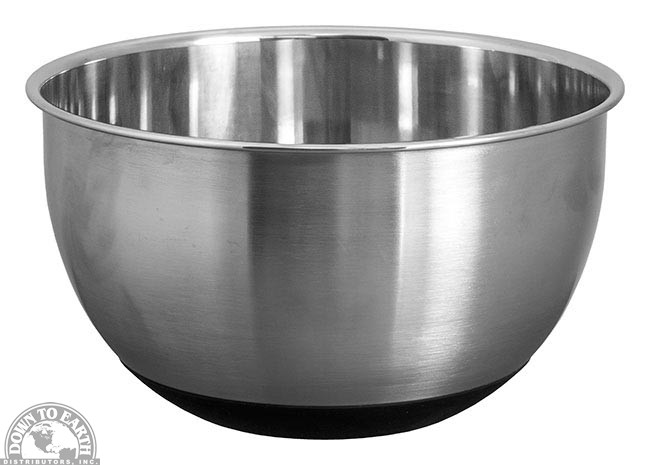 Ss Mixing Bowl 9.5''w/silicone | Down to Earth Distributors Inc.