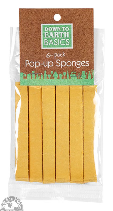Pop-up Sponge .5" Pk/6*min6* | Down to Earth Distributors Inc.