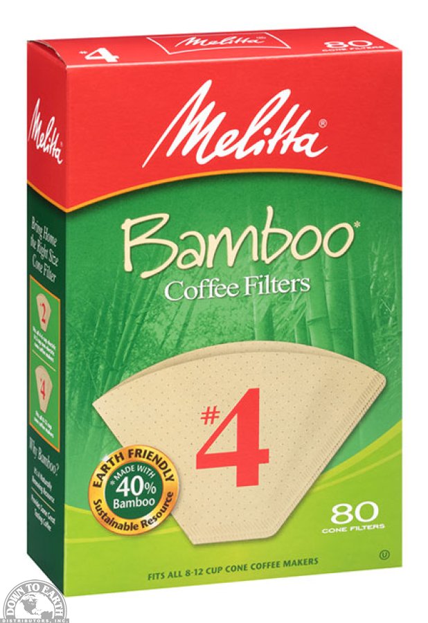 Coffee Filter Bamboo #4 80ct | Down to Earth Distributors Inc.